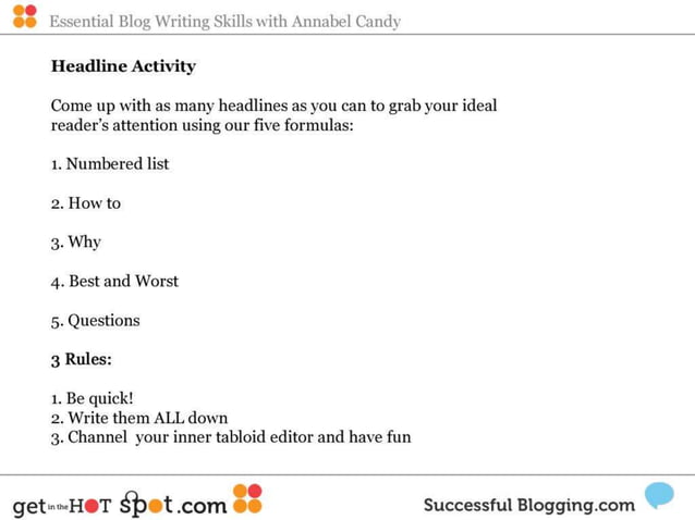 Blog writing skills | PPSX