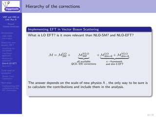VBF and Vector Boson Scattering at 13 TeV, the EFT approach | PPT