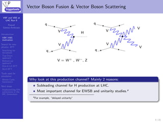 VBF and Vector Boson Scattering at 13 TeV, the EFT approach | PDF ...