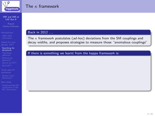 VBF and Vector Boson Scattering at 13 TeV, the EFT approach | PDF ...