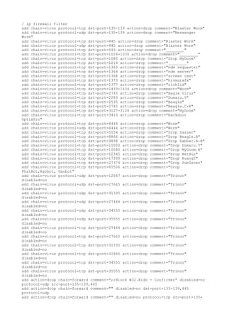 Blokir port anti virus | TXT