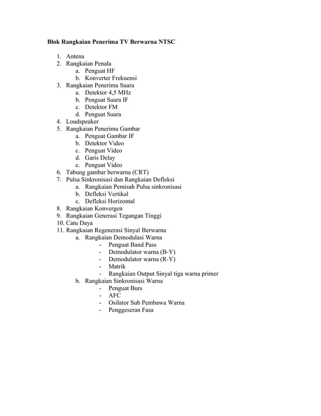 Blok rangkaian tv ntsc & pal | DOC