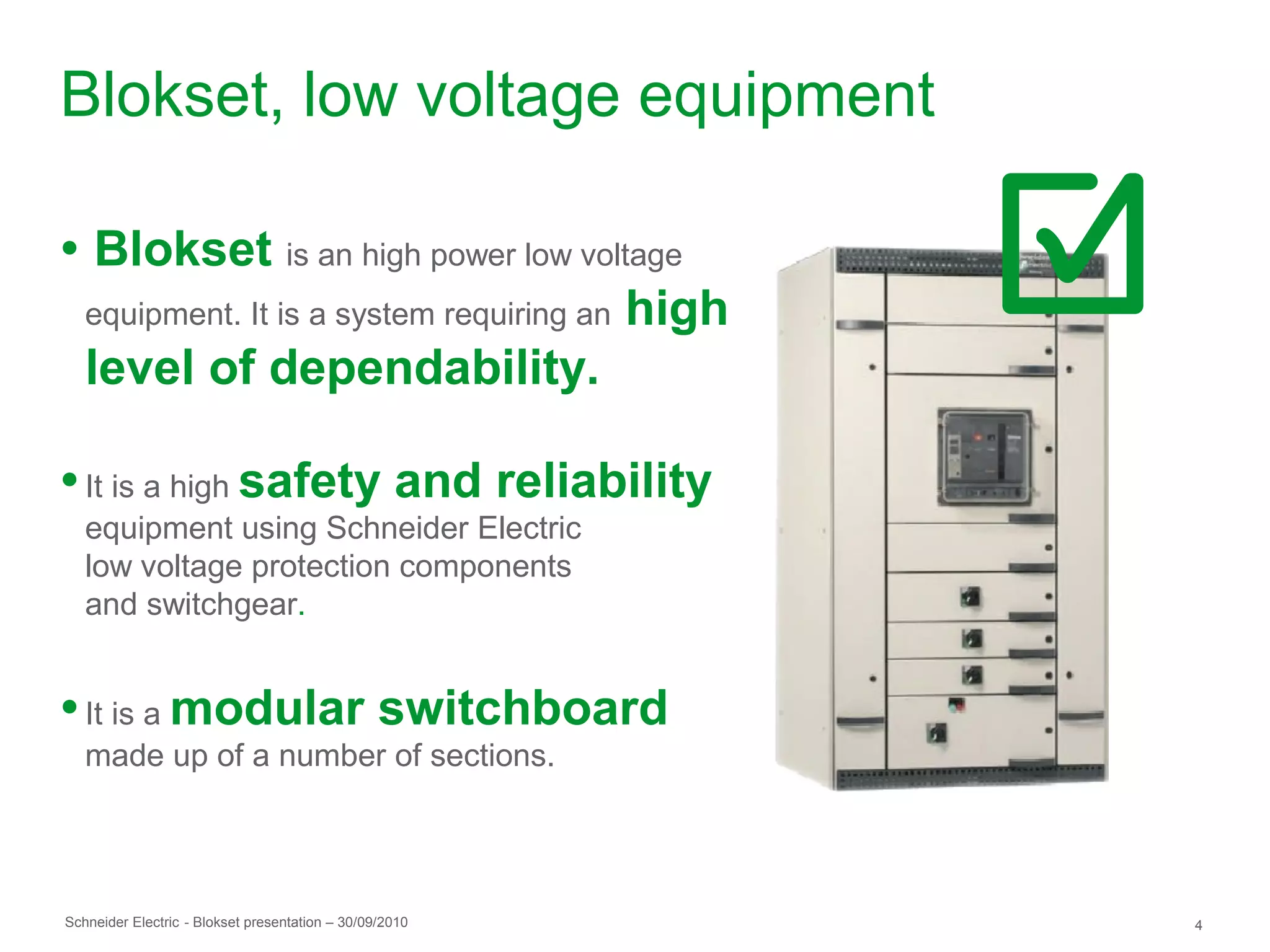 Panel LV Type Test Blokset Schneider | PPT