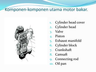 Blok silinder (cylinder block) | PPTX