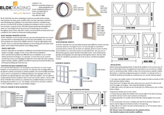 Blok window data sheet | PPT