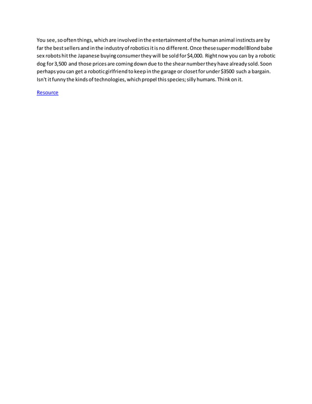 Blonde Babe Sex Robots Pdf