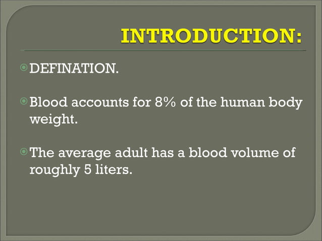 Blood | PPT