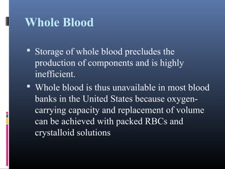 Shock and Blood Transfusion | PPT
