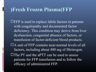 Shock and Blood Transfusion | PPT