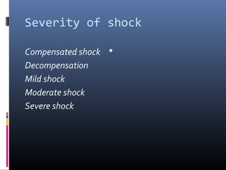 Shock and Blood Transfusion | PPT