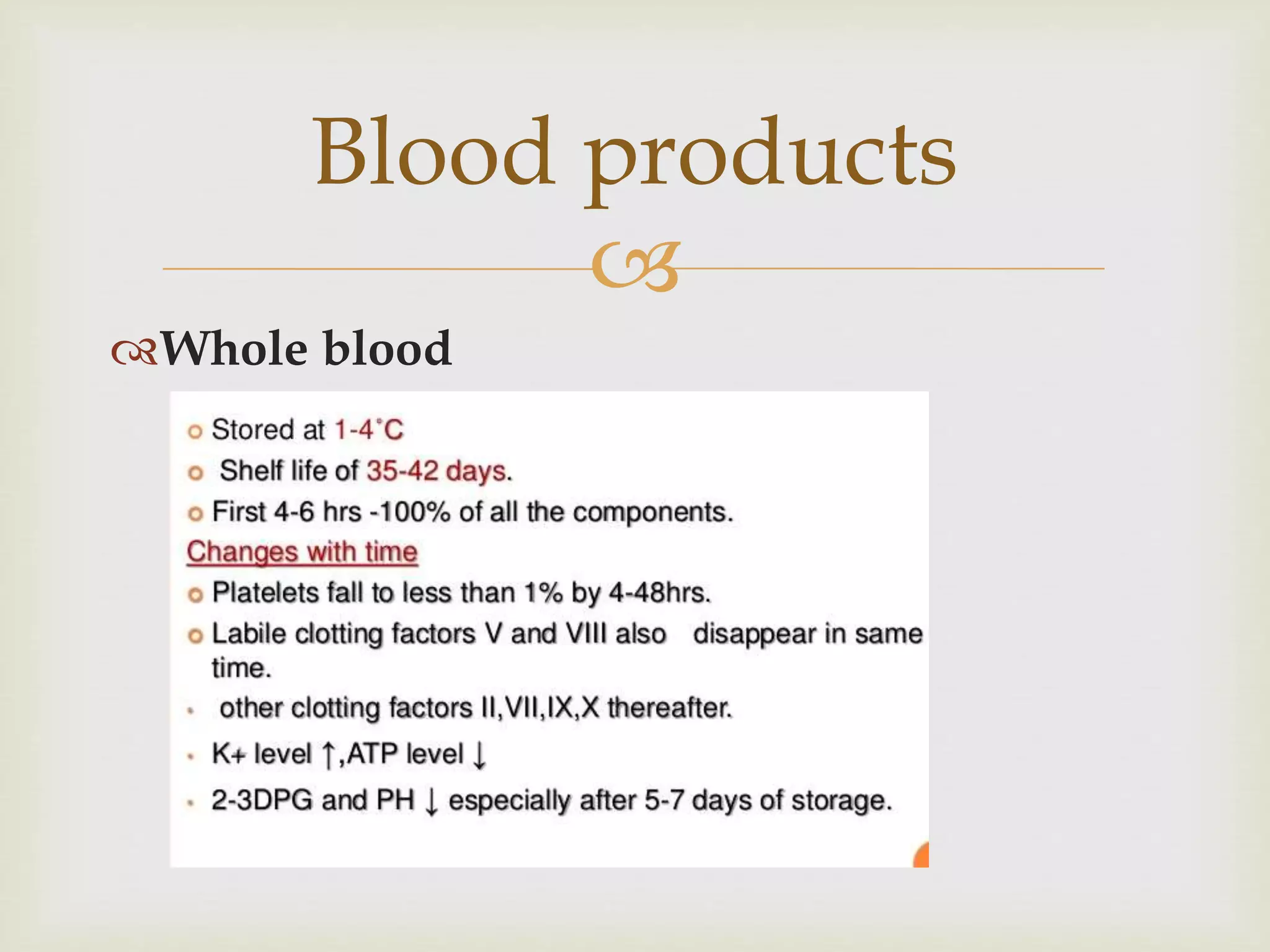 Blood,blood products and blood transfusion | PPTX