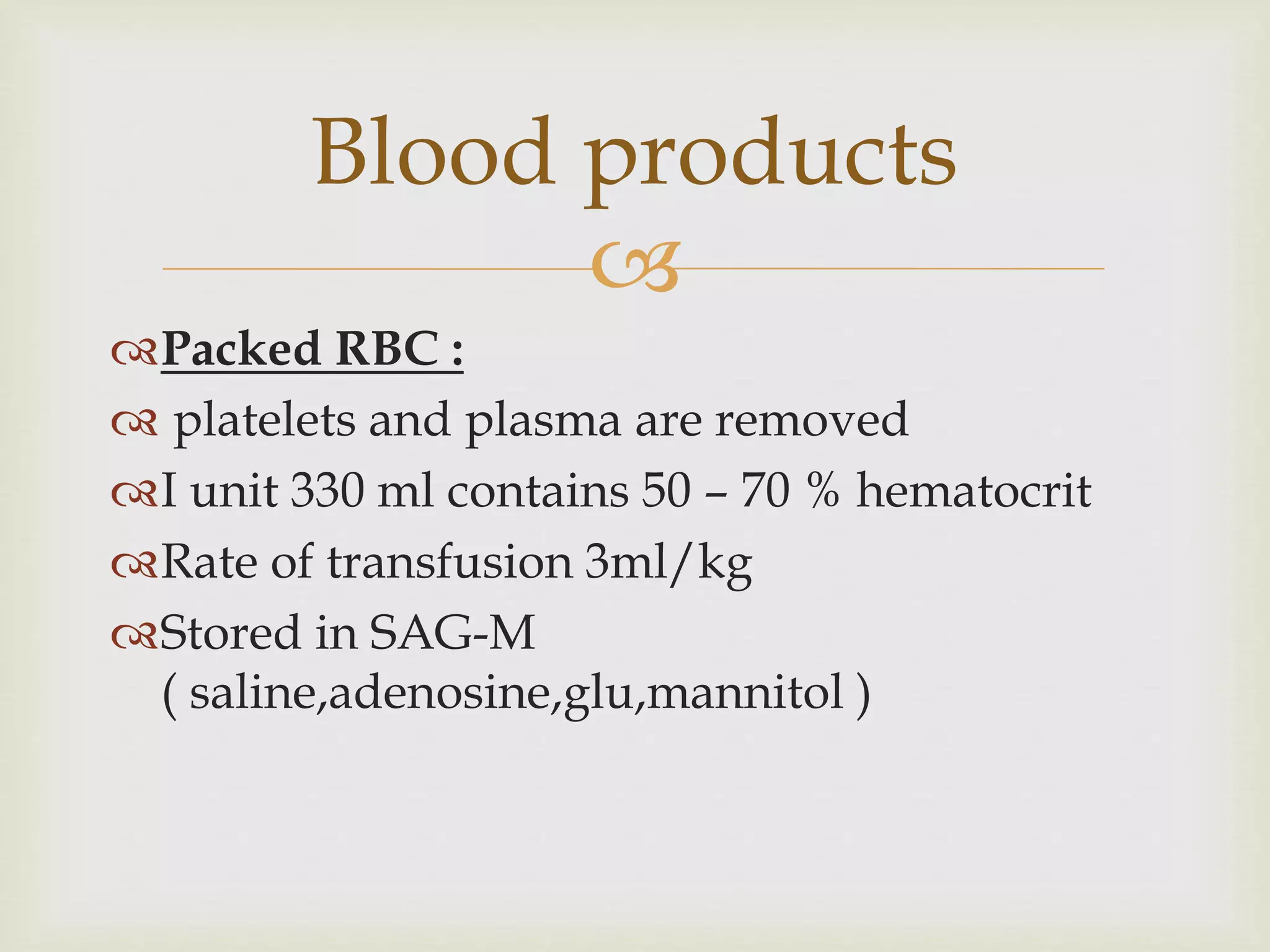 Blood,blood products and blood transfusion | PPTX