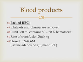 Blood,blood products and blood transfusion | PPTX