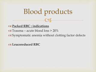 Blood,blood products and blood transfusion | PPTX