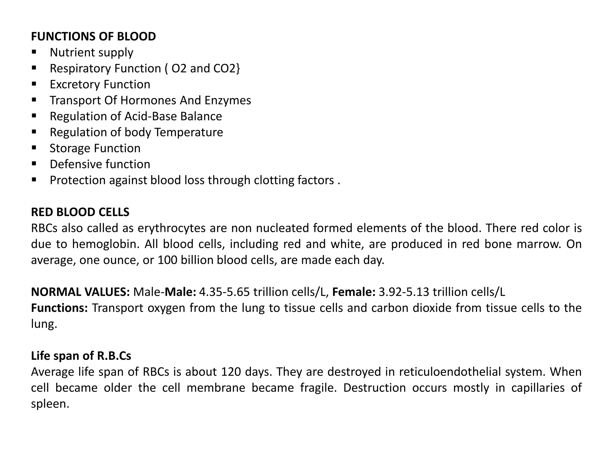 Blood anatomy and physiology | PPTX