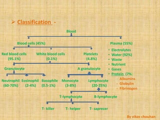 Blood Anatomy and Physiology by Vikas Chouhan | PPTX