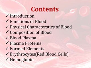 BLOOD.pptx | Blood Disorders | Diseases and Conditions
