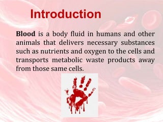 BLOOD.pptx | Blood Disorders | Diseases and Conditions