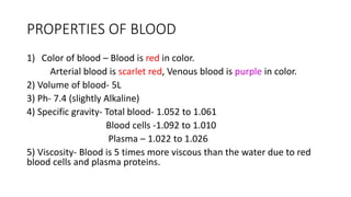 Blood and its applied aspect related to oral health | PPTX