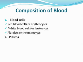 BLOOD AND HEMATOLOGY ANATOMY AND PHYSIOLOGY | PPTX