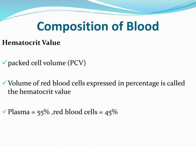 BLOOD AND HEMATOLOGY ANATOMY AND PHYSIOLOGY | PPT