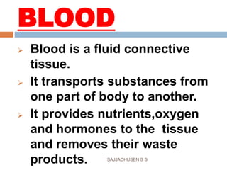 BLOOD nursing points for GNM, Bsc nursing students.pptx