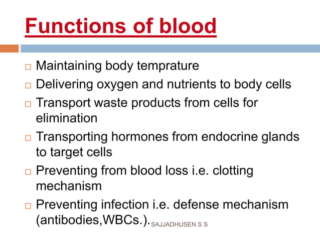 BLOOD nursing points for GNM, Bsc nursing students.pptx | Blood ...
