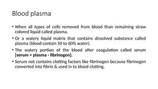 BLOOD group and components of blood .pptx