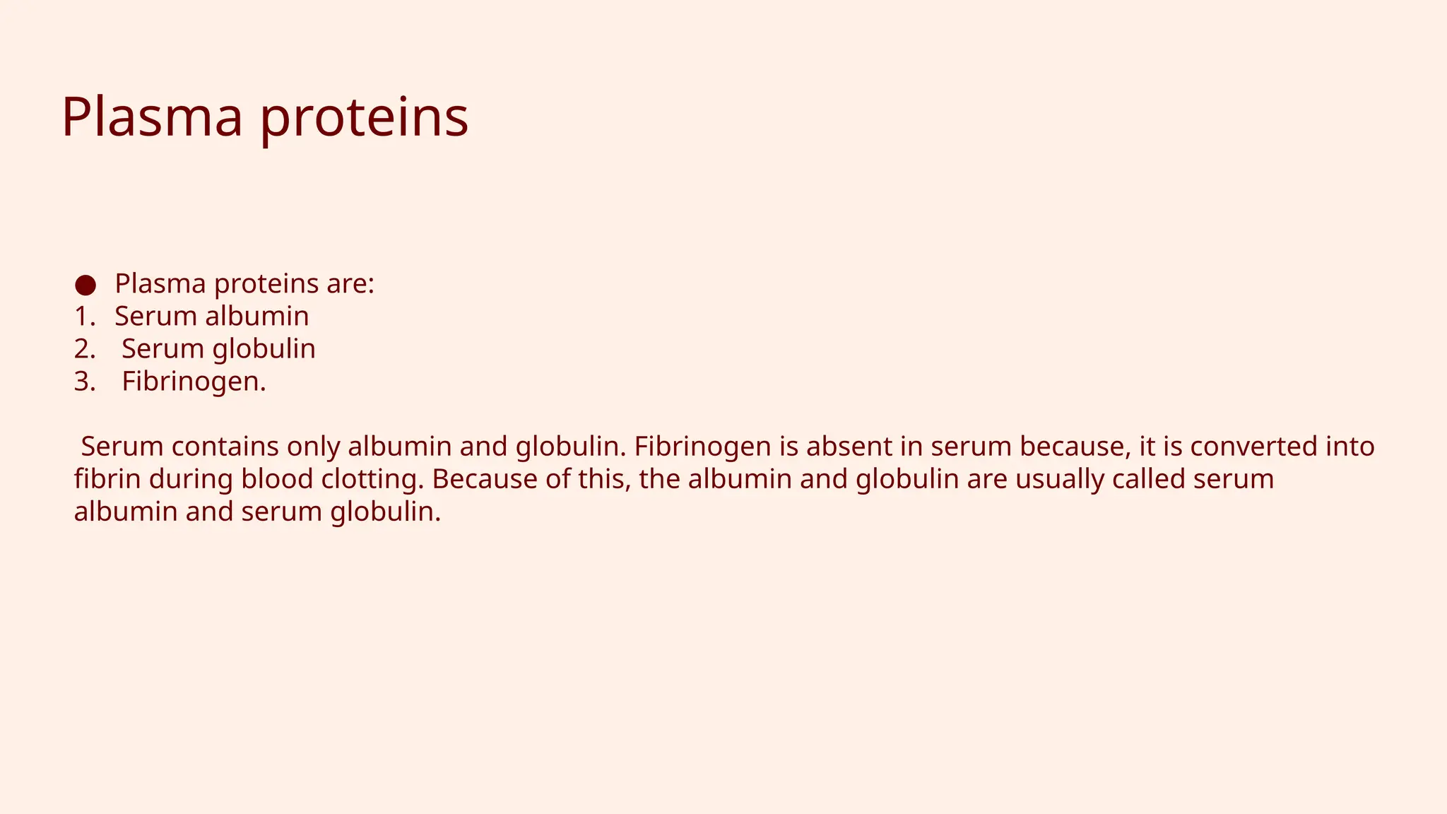 PHYSIOLOGY OF BLOODCOMPONENTS OF BLOOD] PLASMA PROTEIN | PPTX