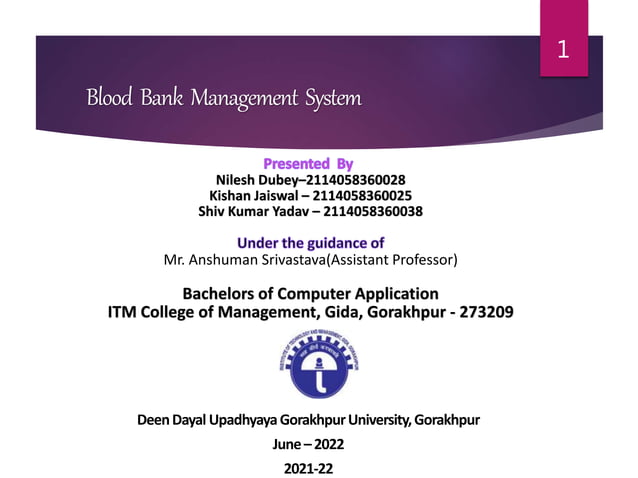 Blood-bank-project | PPTX