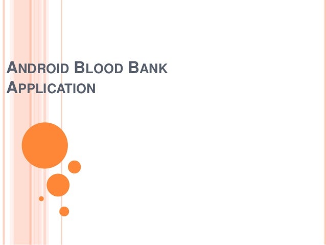 Blood bank-project-ppt-presentation-download | PPTX