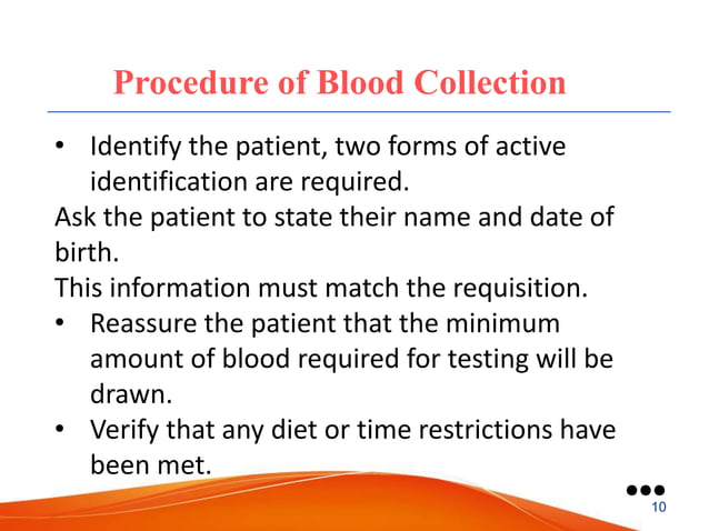Blood sample collection procedurdures info | PPT