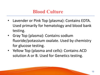 Blood sample collection procedurdures info | PPT | Free Download