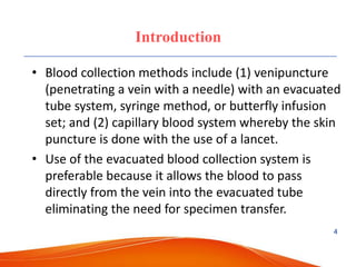 Blood sample collection procedurdures info | PPT | Free Download