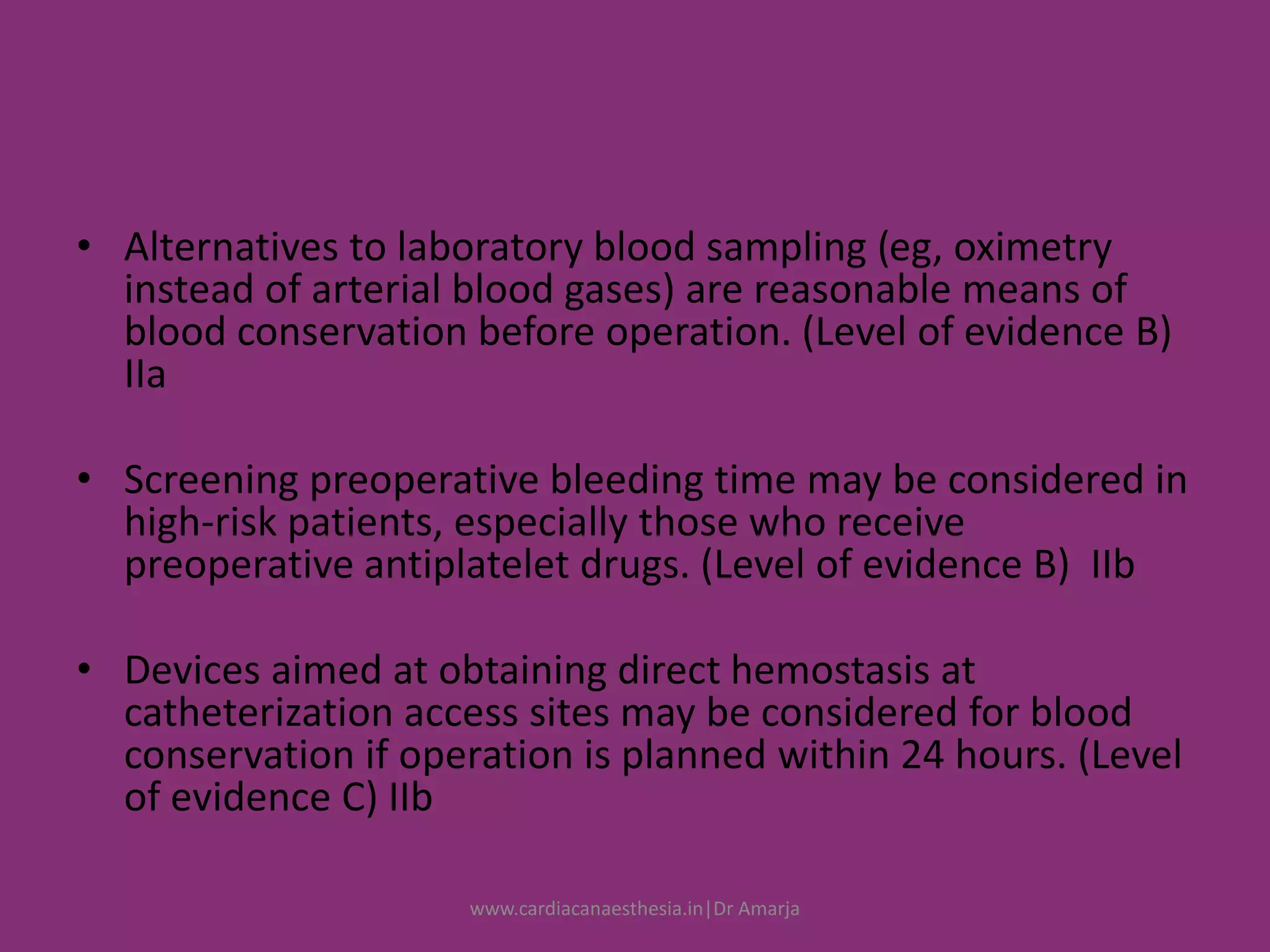 Blood conservation-clinical-practice-guidelines | PPSX