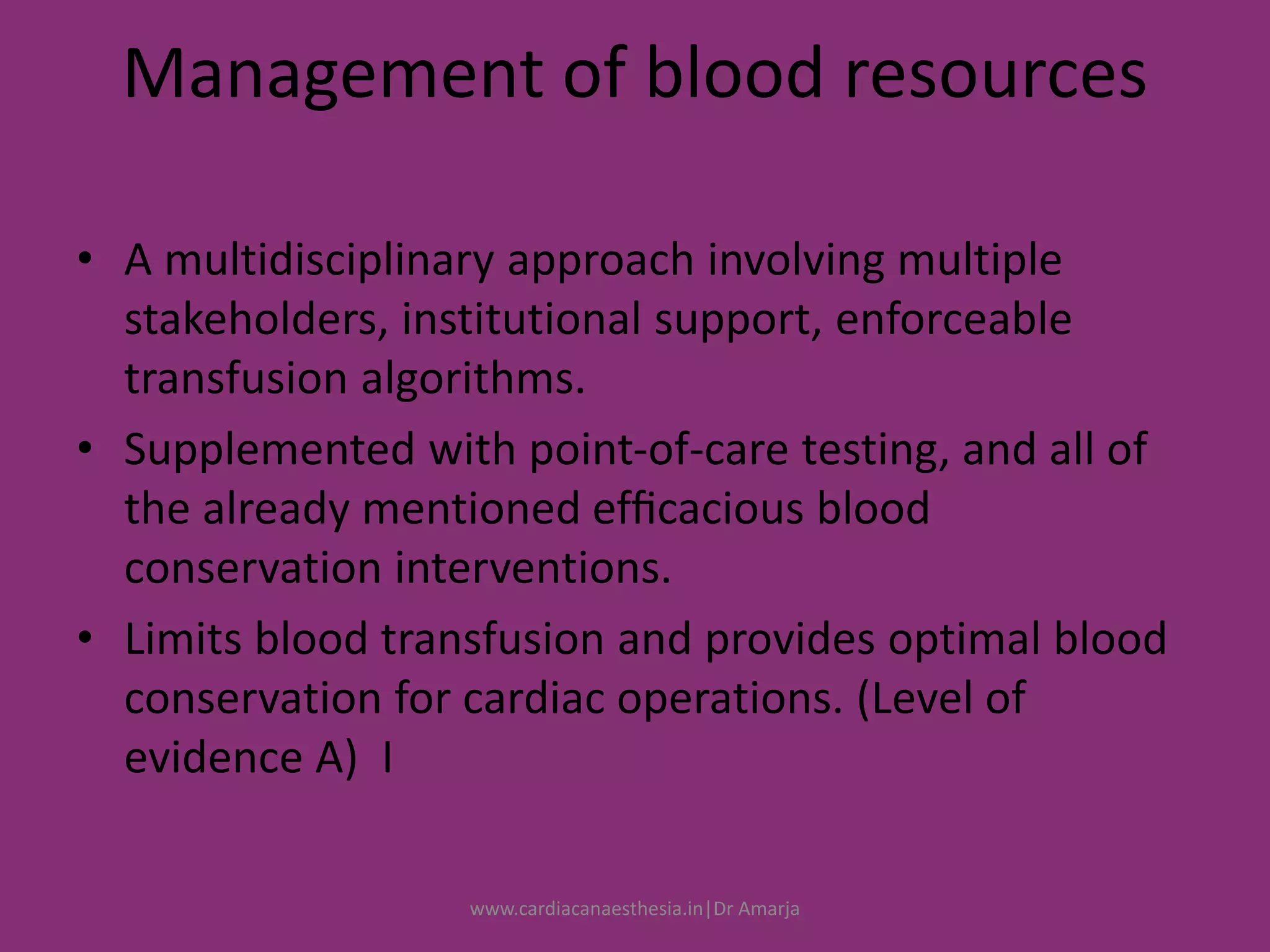 Blood conservation-clinical-practice-guidelines | PPSX
