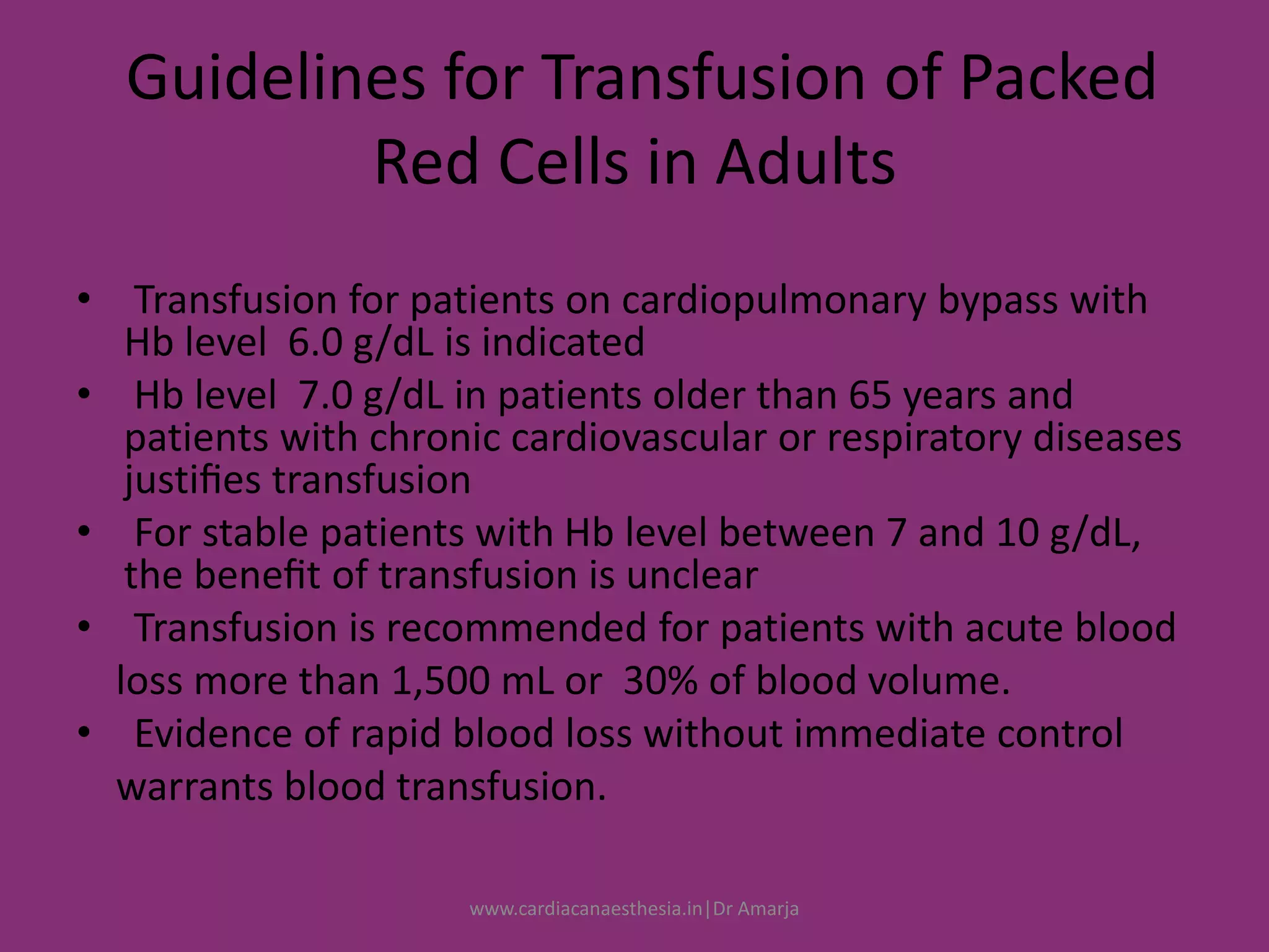Blood conservation-clinical-practice-guidelines | PPSX