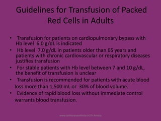 Blood conservation-clinical-practice-guidelines | PPSX
