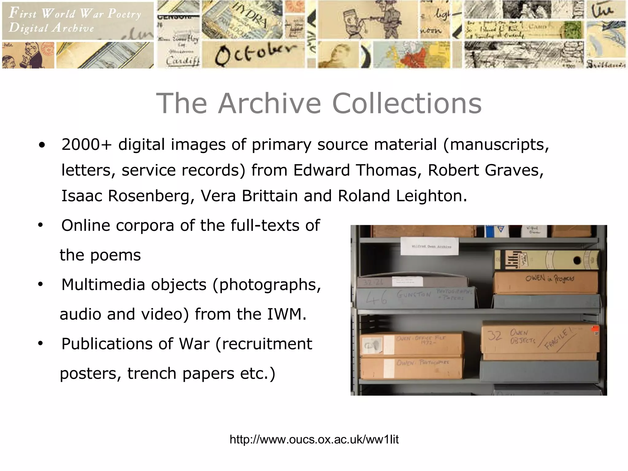 "Blood, Dirt and Sucked Sugar Stick": The First World War Poetry ...