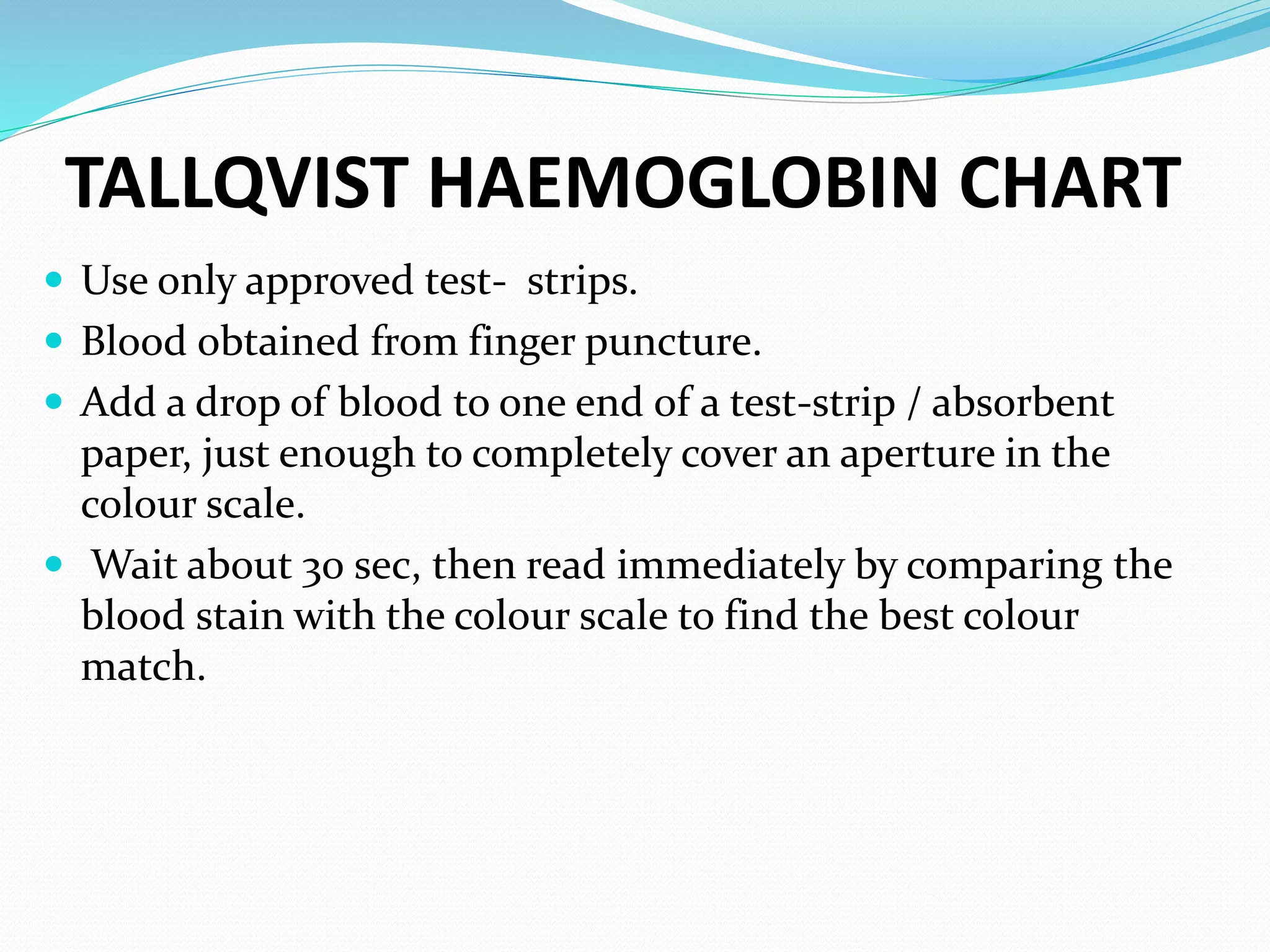 Blood haemoglobin estimation | PPTX