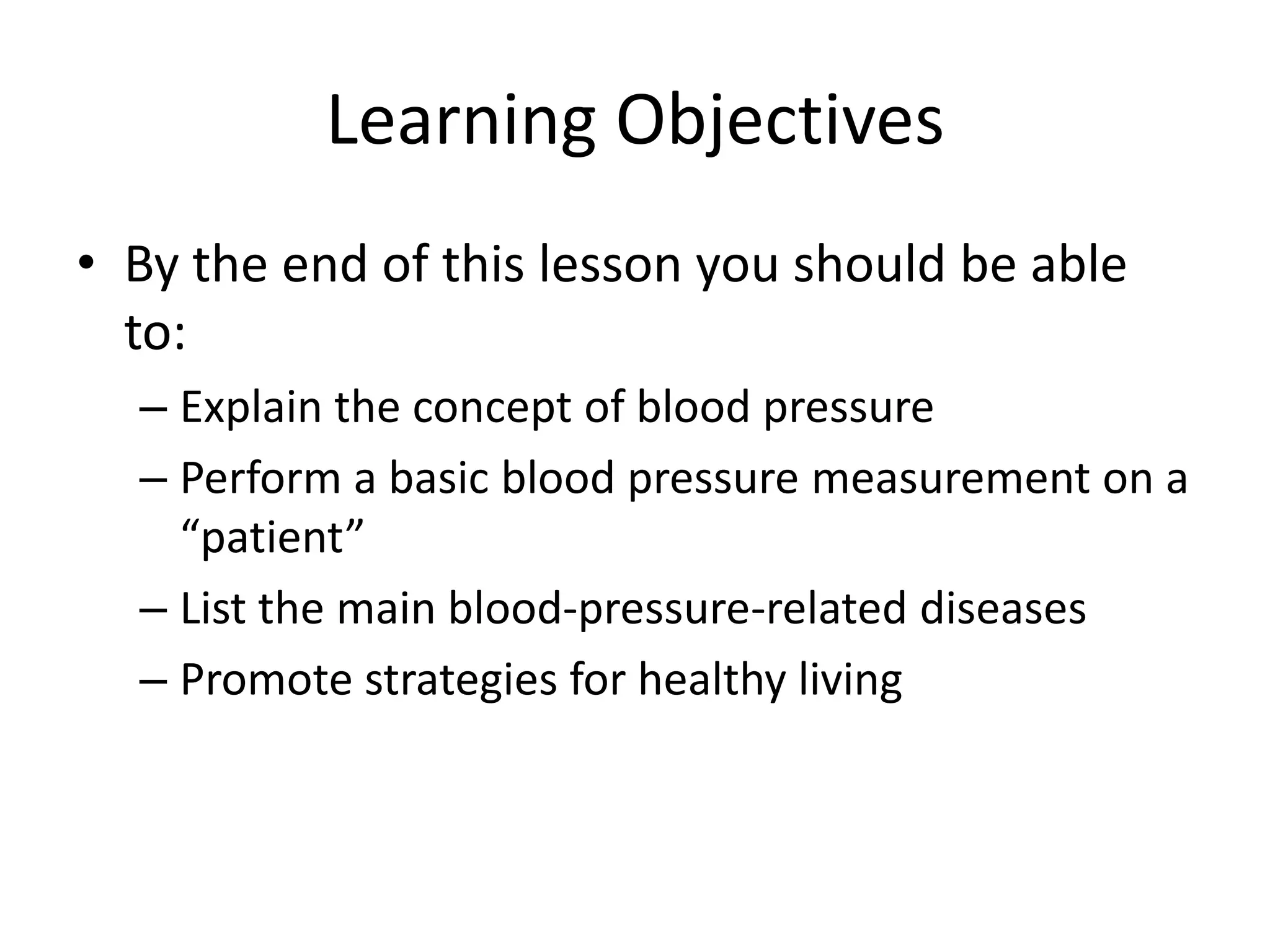 Blood Pressure | PPT