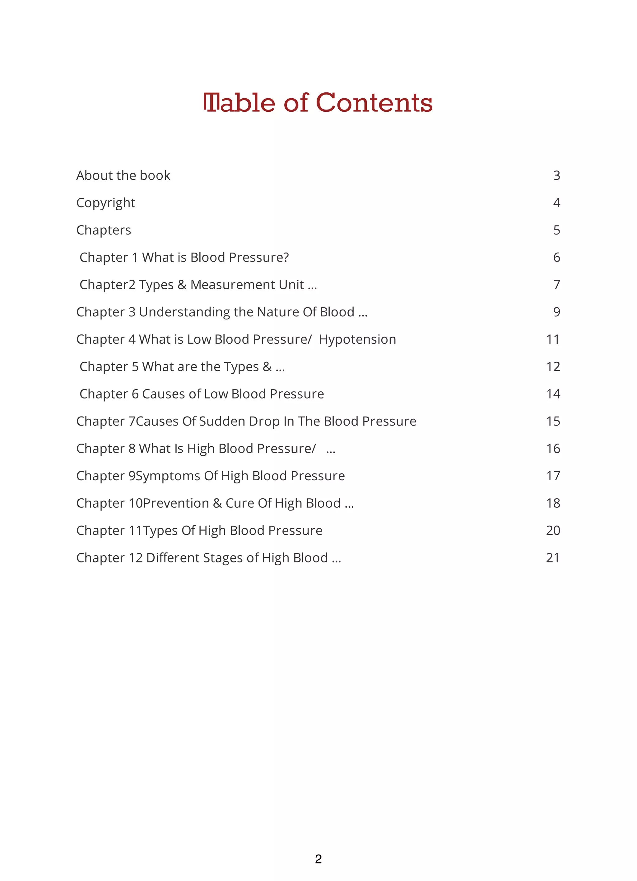 Blood pressure-causes-symptoms-types | PDF
