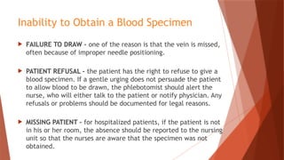 STEPS -IN - BLOOD-SAMPLE-COLLECTION.pptx | Blood Disorders | Diseases ...