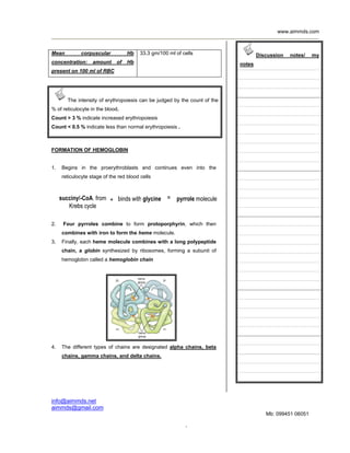 Blood Sample Chapter Key Notes | PDF