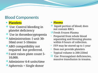 Blood-transfusion (NURSING) 2ND SEMESTER | PPTX