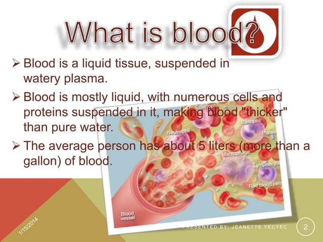 Blood (Definition, Functions and its Components) | PPTX