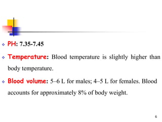 physiology of blood | PPTX