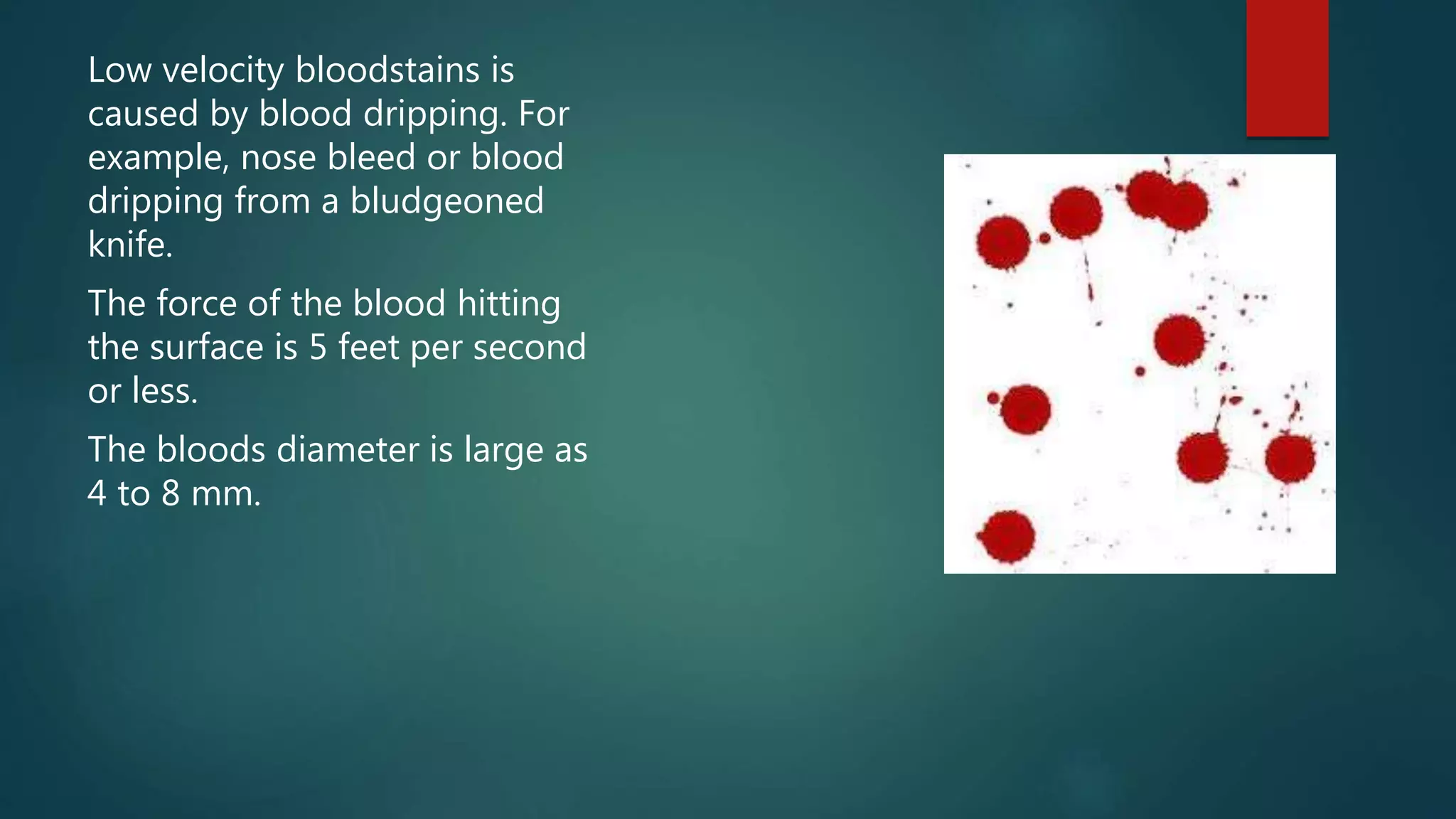 Bloodstain pattern analysis | PPTX