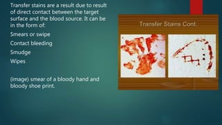 Bloodstain pattern analysis | PPTX