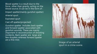 Bloodstain pattern analysis | PPTX